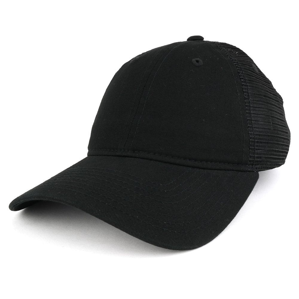 Armycrew Low Profile Soft Fitting Mesh Back Adjustable Cotton Baseball