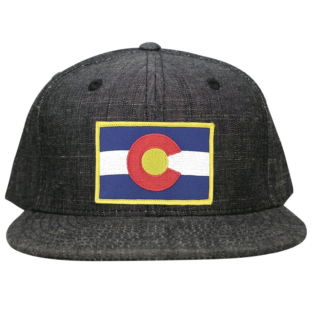 Armycrew Washed Denim Colorado Western State Flag Embroidered Patch Sn
