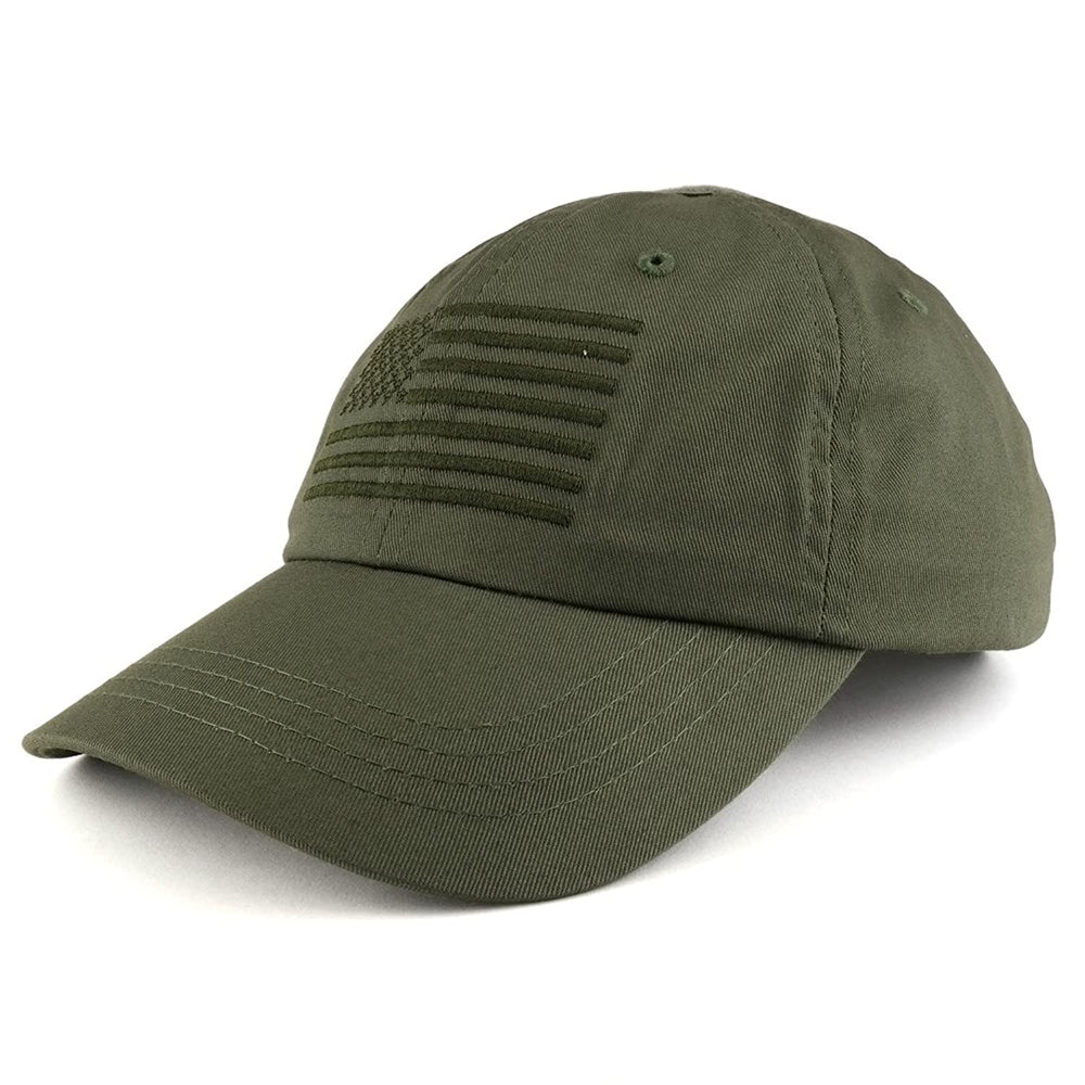 Armycrew Low Profile Soft Crown Tactical Operator Cap with American Em