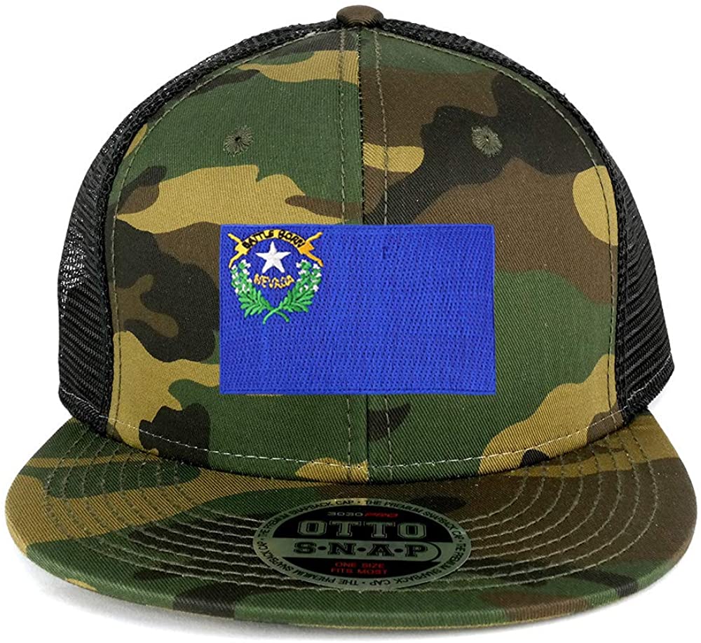 Armycrew Oversize XXL New Nevada State Flag Patch Camo Mesh Snapback C